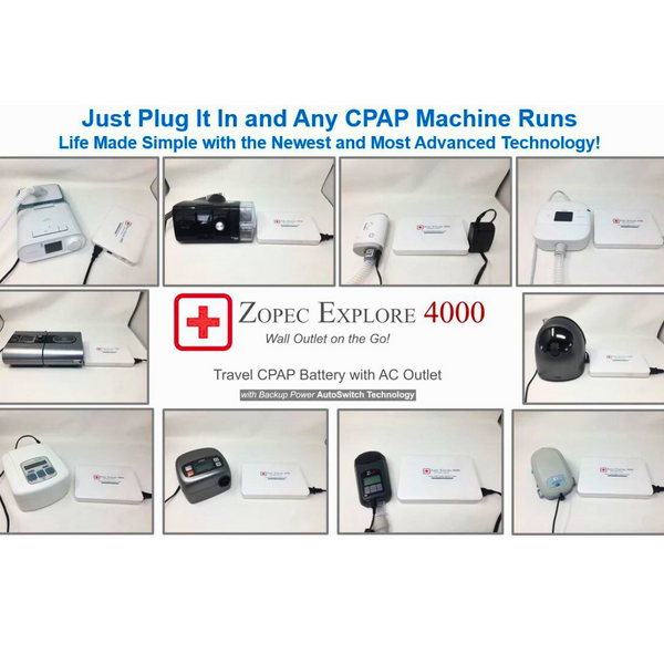 Explore 4000 External Travel CPAP Battery - CPAPmachines.ca